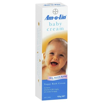 Amolin Baby Cream 100g Oil Rich Base Long Lasting Protection Relief ...