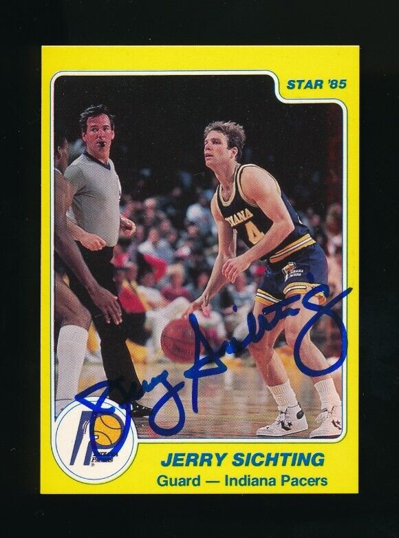1984-85 Star Co. #58 Jerry Sichting signed auto autograph centered ...