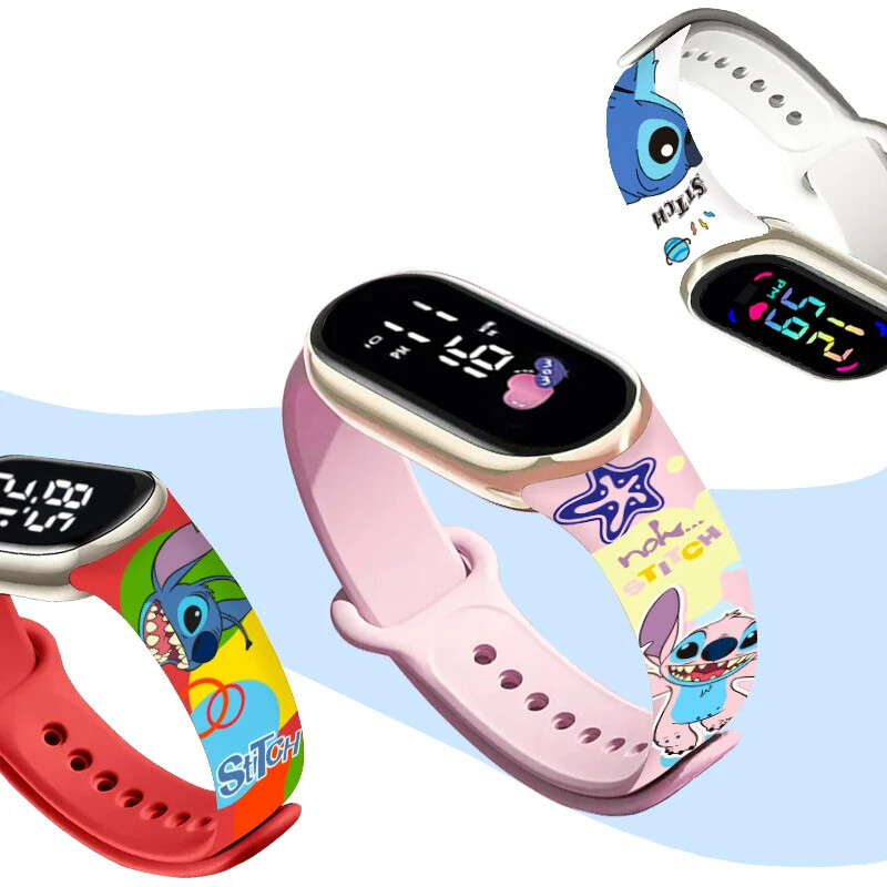Watch Kids Lilo Stitch Girls Boys Wrist Led Digital Disney Gift ...