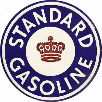Standard Gas 24" Round Embossed Tin Metal Sign | eBay
