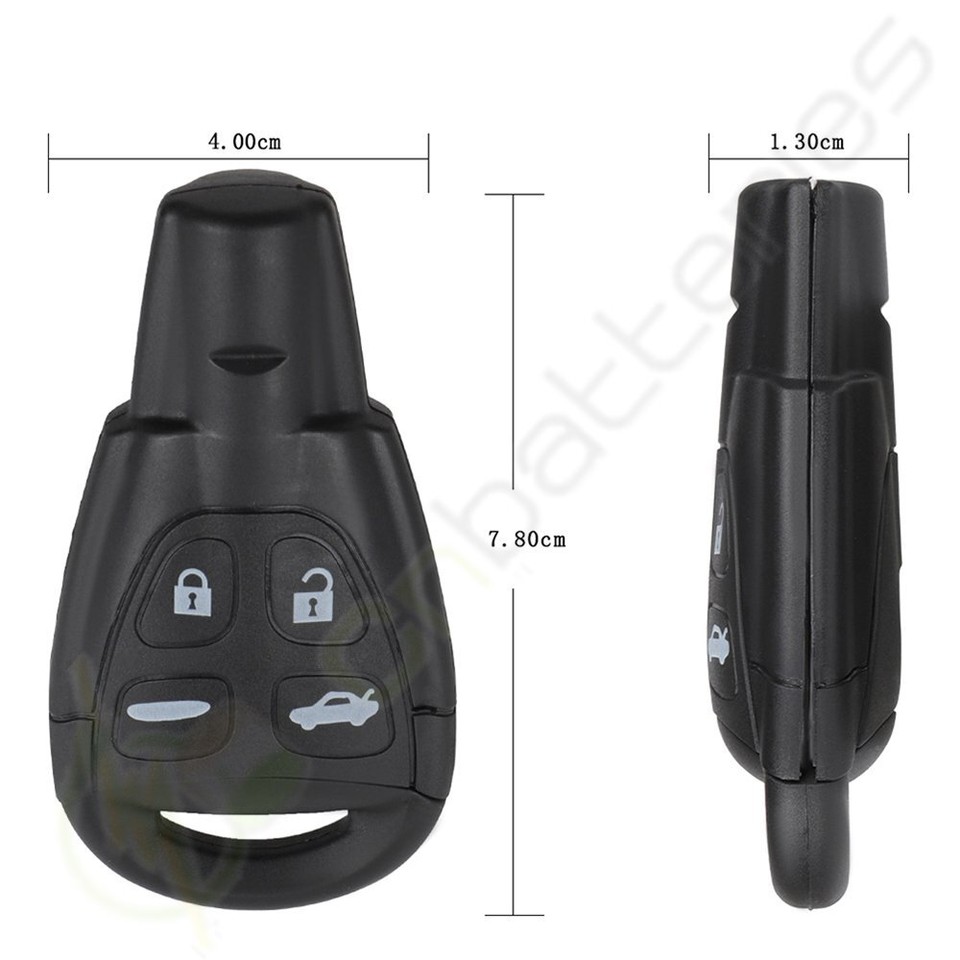 2 For Saab 9-3 2003 2004 2005 2006 2007 2008 2009 Remote Keyless Entry ...