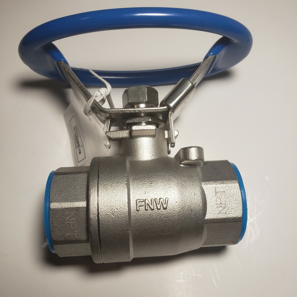 1 1/4" Ball Valve NPT 316 SS with locking handle FNW 1000 CWP | eBay
