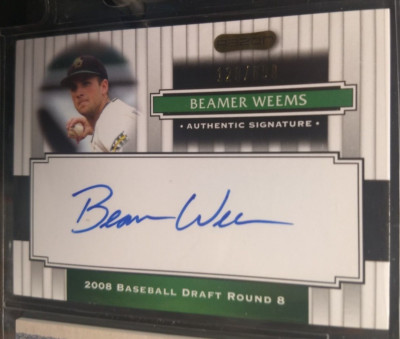 2008 Razor Beamer Weems (#200) autographed card #'d to 699 | eBay