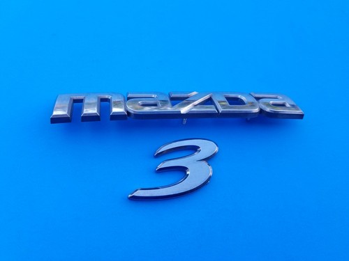 10 11 12 13 MAZDA 3 MAZDA3 SEDAN REAR EMBLEM LOGO BADGE SYMBOL OEM USED ...