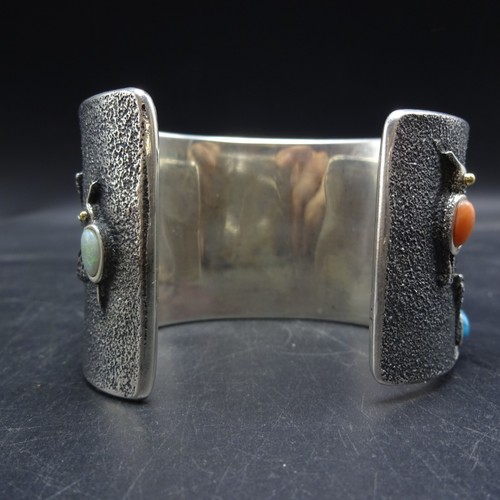 Philander Shanibah Isiah BEGAY Tufa Cast HUMMINGBIRD Cuff BRACELET with ...
