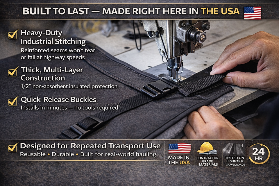 Skidsteer Transport Windshield Protector 42" x 33" - Custom Size ...