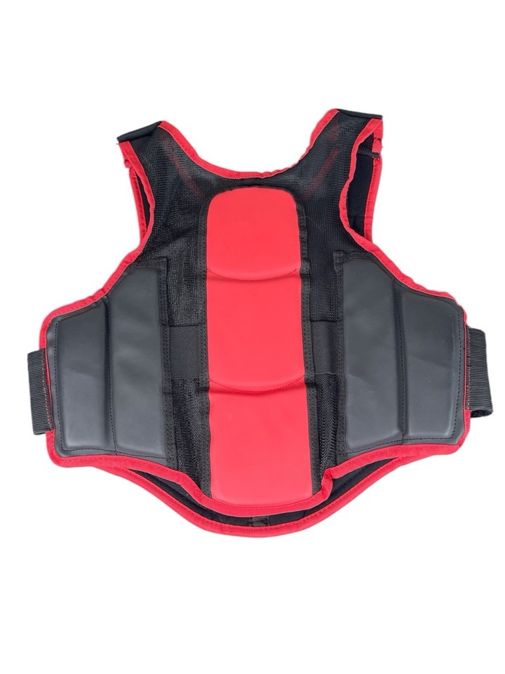 ATA Taekwondo Karate Chest Protector Sparring Vest Martial Black Red ...