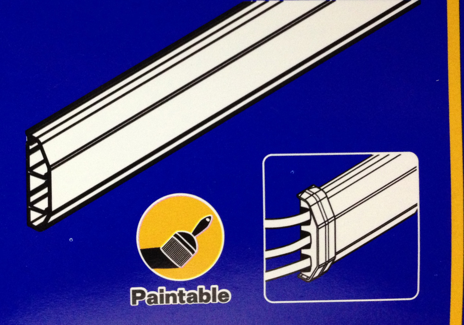 Wiremold Company Chair Rail Extrusion W/end Cap C900 for sale online | eBay