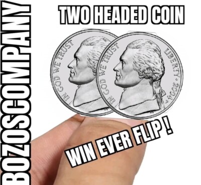 Magic Trick Gimmick Coin Double Headed Nickel T14 | eBay