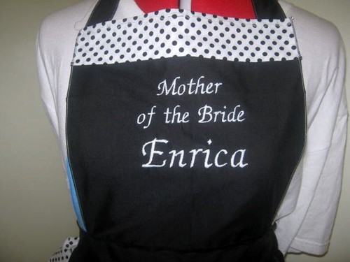 PERSONALISED KITCHEN TEA / BRIDAL SHOWER APRONS 4 HEN & HENS HELPER M2O ...