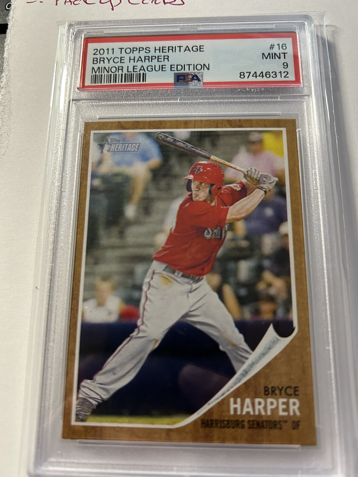 2011 Topps Heritage Bryce Harper #16 Minor League Edition RC Baseball ...