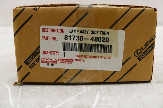 81730-48020 Genuine OEM Toyota Lamp ASSY Side Turn Signal RH 8173048020 ...