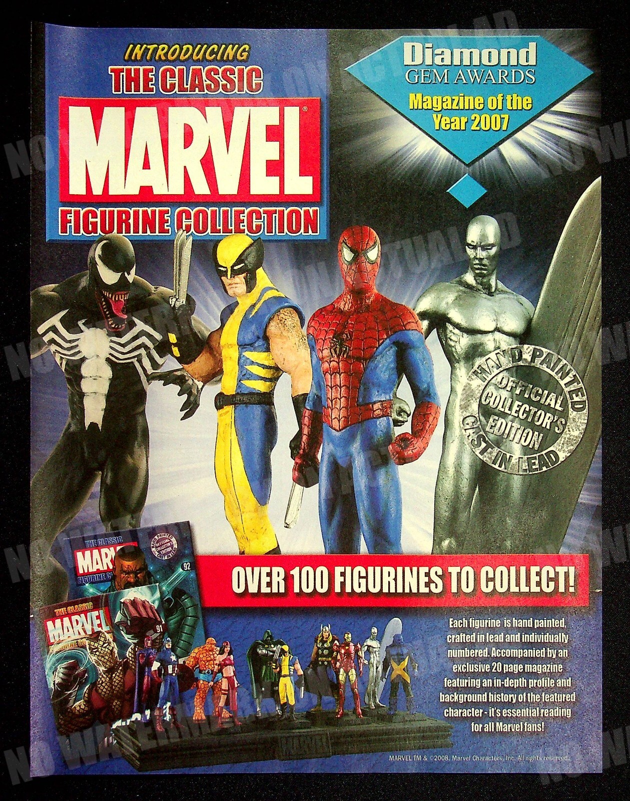 Classic Marvel Comics Figures 2008 Trade Print Magazine Ad Poster ...