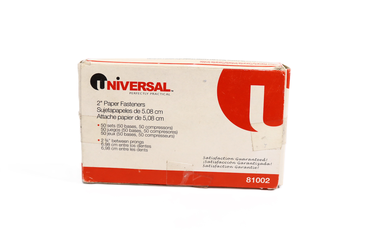 Universal Complete Two-Piece Paper File Fasteners Two Inch Capacity 50 ...