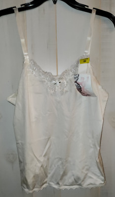 NWT WOMENS ShadowLine Satintrique IVORY CAMISOLE SIZE 36 | eBay