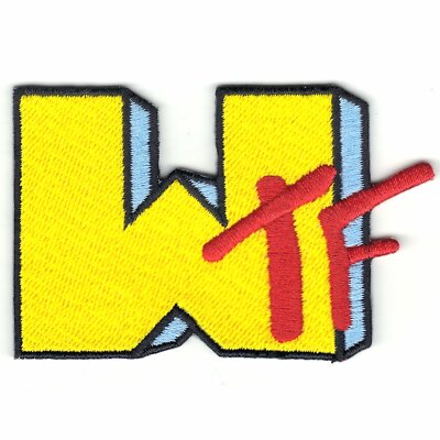 Wtf Brodé Patch à Repasser | eBay