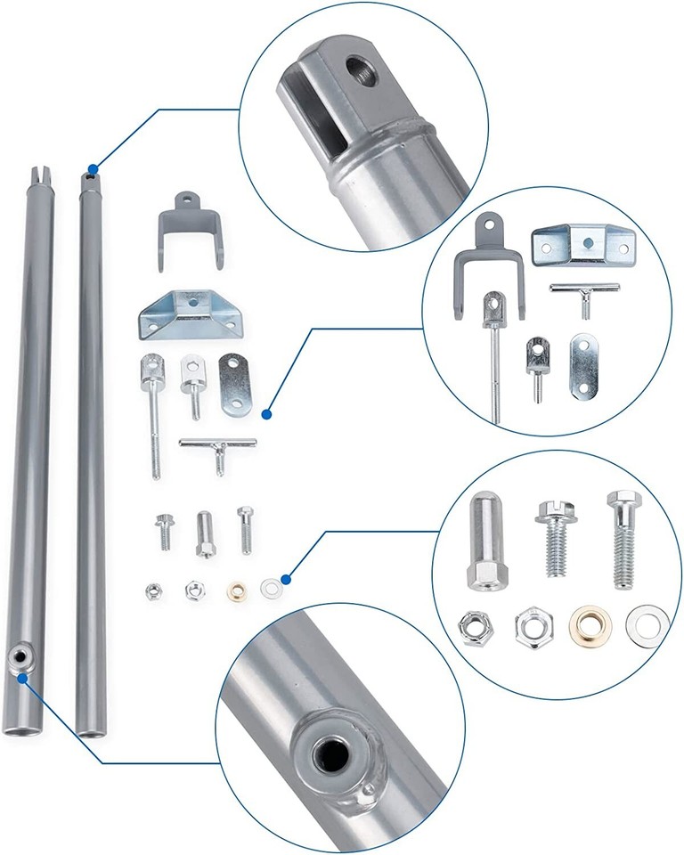 Steel Strong Arm Wheel Jack Stabilizer Kit for Standard 5th Wheel Kit ...