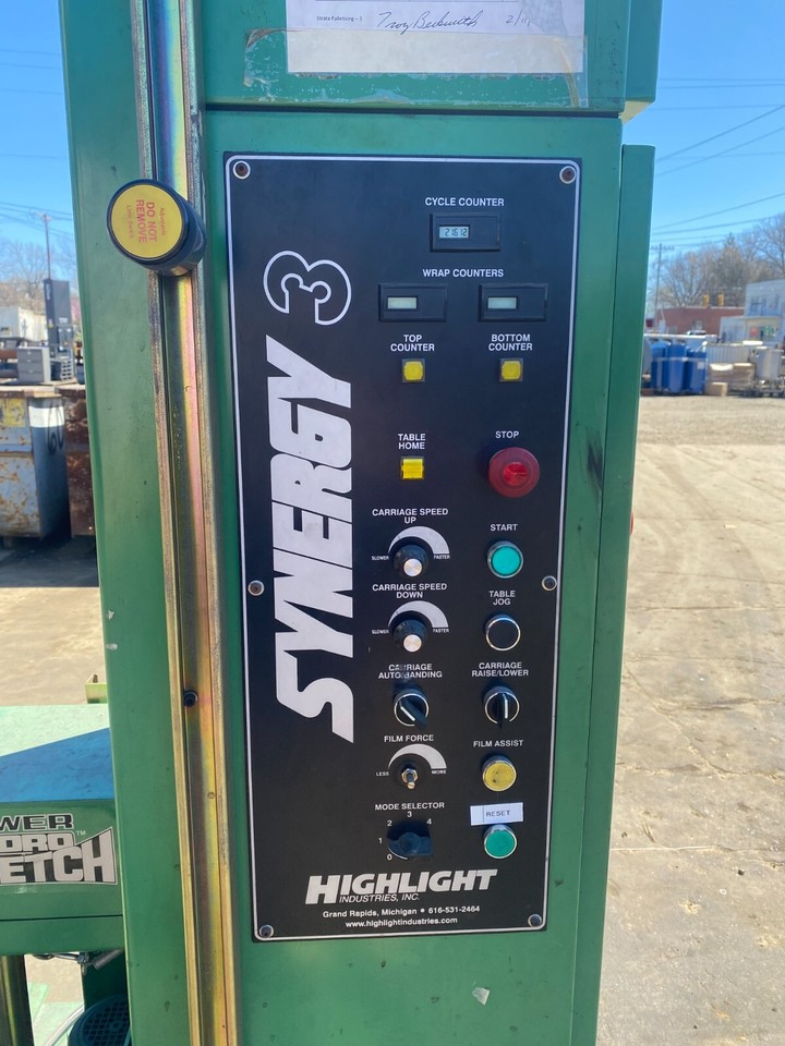 Highlight Synergy 3 Stretch Wrapper Pallet Shrink Wrapping Turntable | eBay