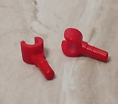 New LEGO Red Hands Lot of 2 Right Left Body Part Replacement Spare ...