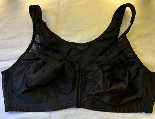 Black Exquisite Form Front Closure Bra 42C Wireless Style 565 Posture ...