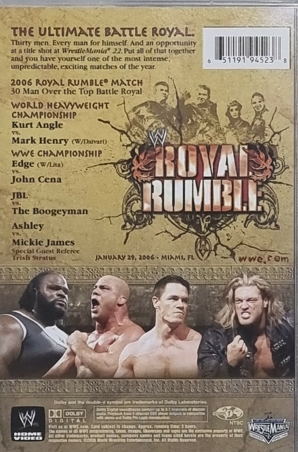 WWE - Royal Rumble 2006 DVD (Region 1, 2006) Free Post 5021456138869 | eBay