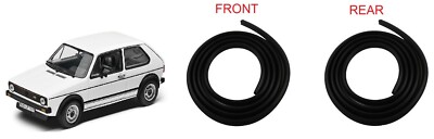 VW GOLF 1 MK1 RUBBER FRONT AND REAR WINDOW WINDSHIELD GLASS SEAL ...