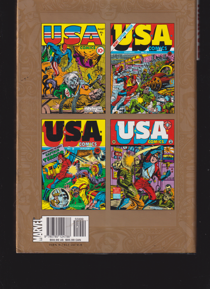 Golden Age Timely USA Comics Vol 1 Marvel Masterworks Marvel Comics ...
