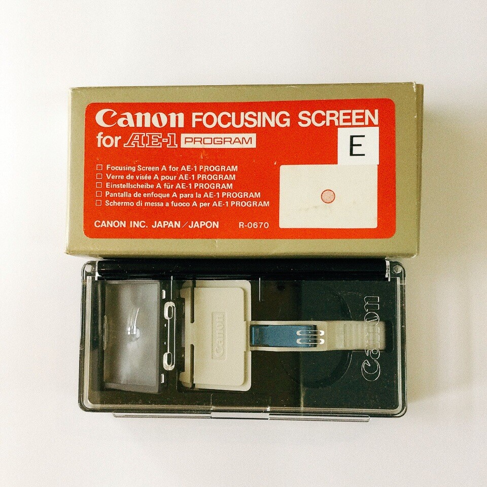 Canon Focusing Screen for AE-1 Program New Split Micro type E+ English ...