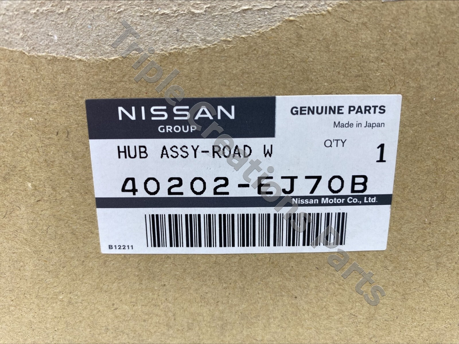 Genuine Nissan OEM 40202-EJ70B HUB ASSY-ROAD WHEEL FRONT 40202EJ70B | eBay