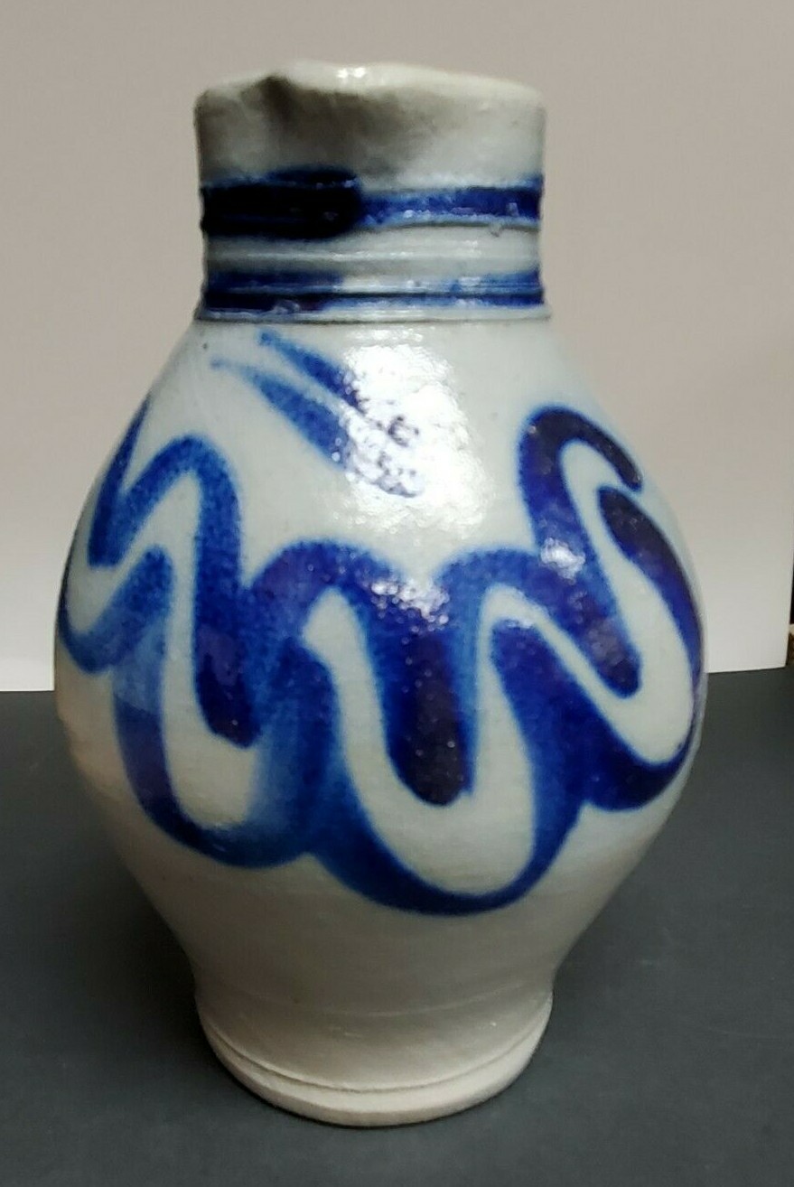 Vintage Colonial Williamsburg Pottery Salt Glazed Handled Jug 1 1/2 L ...
