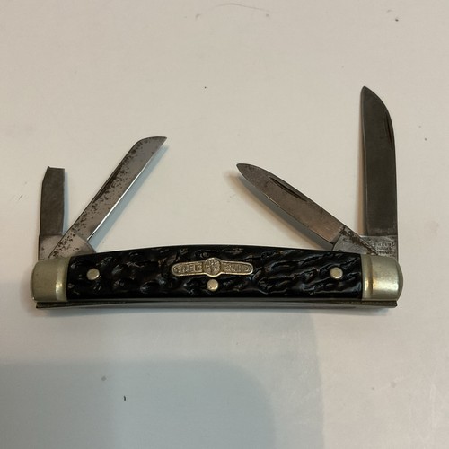 Vintage BOKER TREE BRAND Pocket Knife 4 Blade Stag Handle Germany | eBay