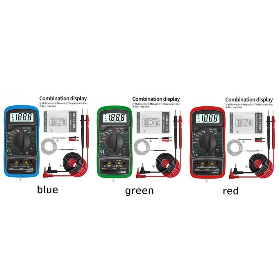 AC DC Voltage Meter Digital Multimeter Compact Ergonomic Design ...