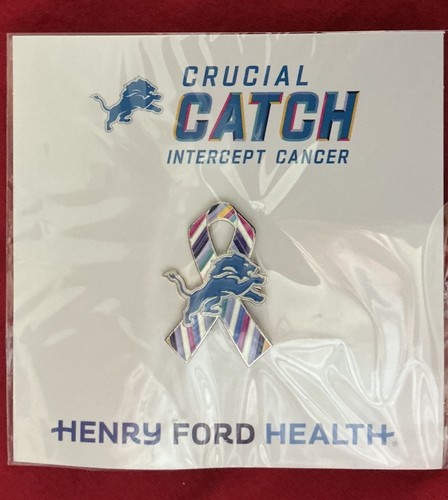 Crucial Catch Intercept Cancer Detroit Lions 9/28/25 Game Day Pin | eBay