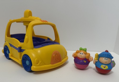 Yellow bus Playskool Weebles Heavy Duty 9"x7" Toddler Toy 2010 used ...