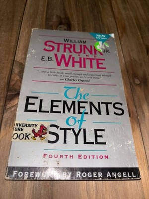 The Elements of Style 4th Ed. 2000 Strunk and White PB | eBay