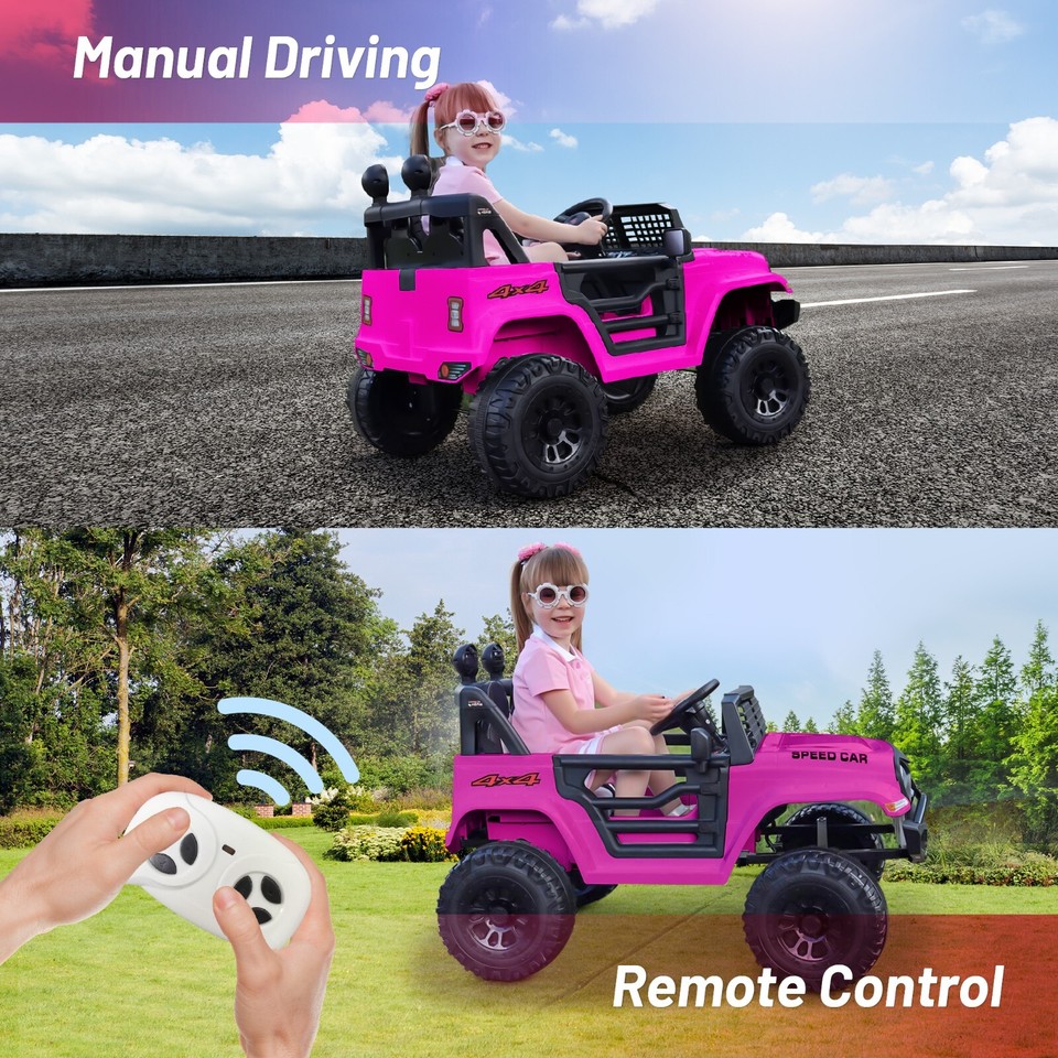 12V Kids Ride on Toy Electric Powered Wheels Car Parental Remote ...
