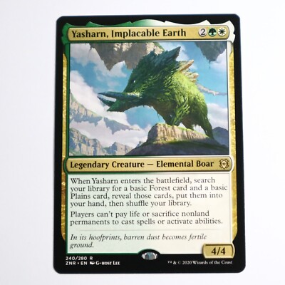 MTG Rare - Yasharn, Implacable Earth 240 - Zendikar Rising - Elemental ...