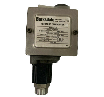 Barksdale 425N1-13 Pressure Transducer 0-3000 PSI Series 425 Industrial ...