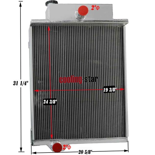 For John Deere Tractor 4000 4020 4-Row Aluminum Radiator AR40832 ...