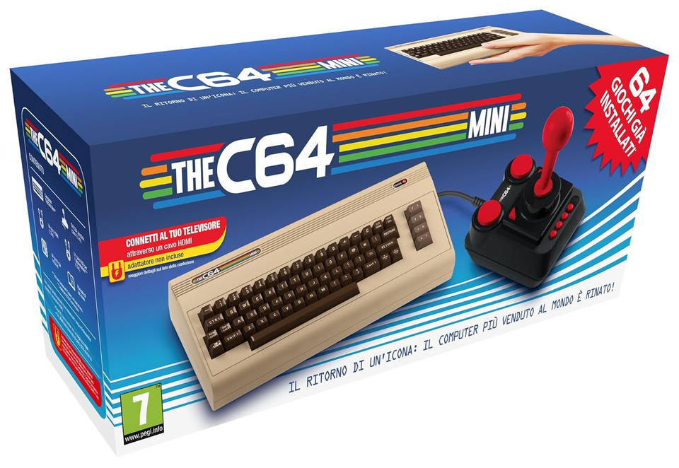 Commodore 64 Mini Retro PC Legacy Games Console CBM64 with Joystick ...