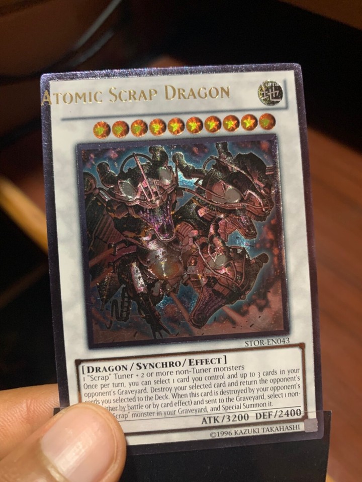 Yu-gi-oh! Card - Atomic Scrap Dragon - Misprint - Ultimate Rare - Rare ...