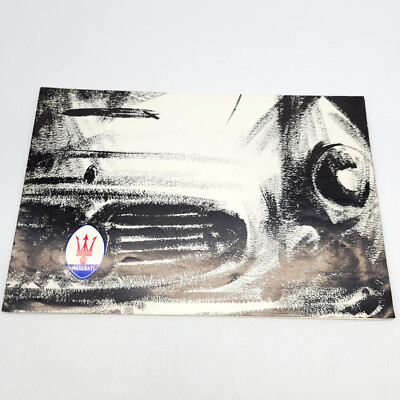 1961-63 Maserati 3500 GT Multilingual Foldout Sales Brochure Vintage ...