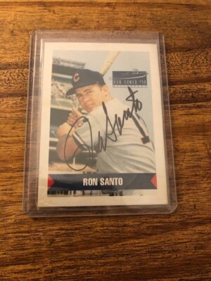 Ron Santo Autographed Baseball Card | eBay