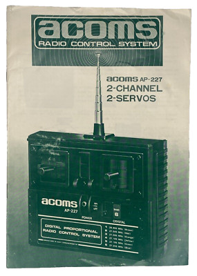 Acoms AP-227 Radio Control System Manual - Vintage | eBay