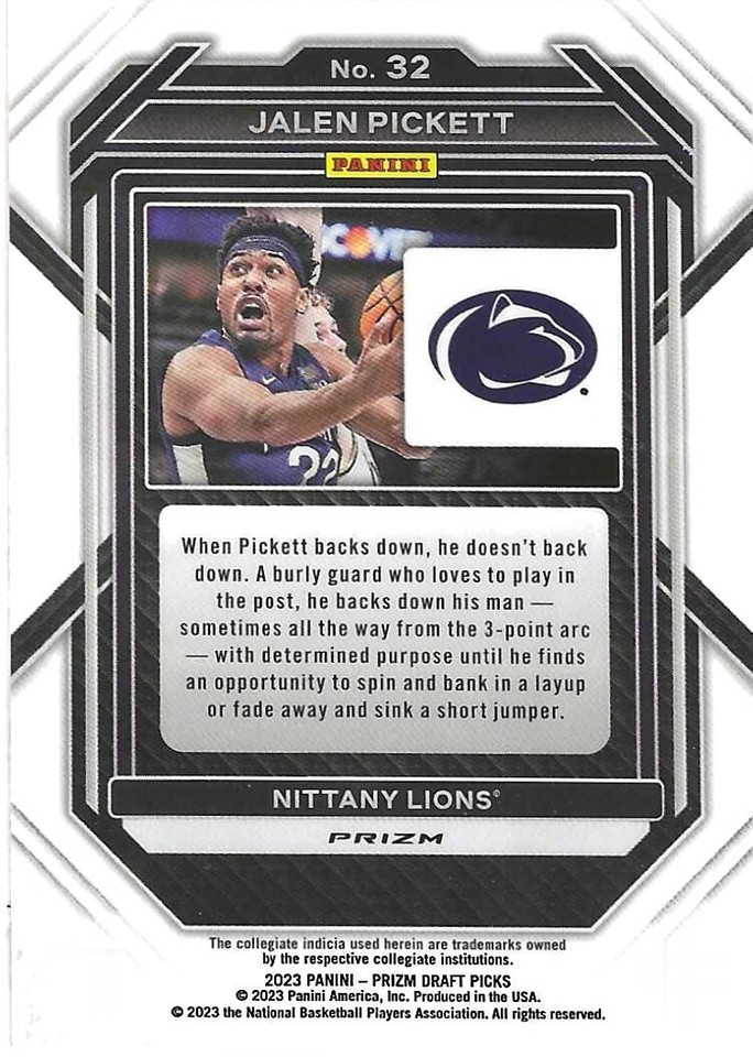 2023 Prizm Draft Picks Jaylen Pickett RC Hyper Prizm #32 PWE | eBay