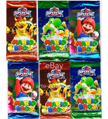 60 PACKS (300 cards) MARIO BROS SUPERSTAR Mexico Trading Cards TCG | eBay