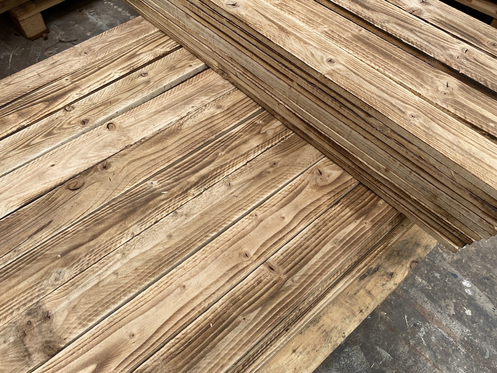1sqm Scorched New Timber Cladding | Rustic Kiln Dried Sanded 1.2m X ...
