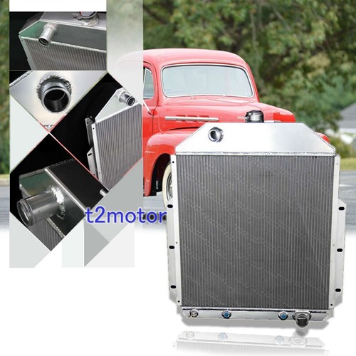 3 Row Aluminum Radiator For 1948 49 50 51-52 Ford F1 F2 F3 Pickup Truck ...