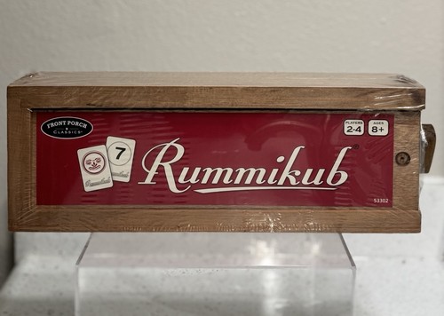 Rummikub Classic Tile Game with Wooden Rack Travel Case and 106 Tiles ...