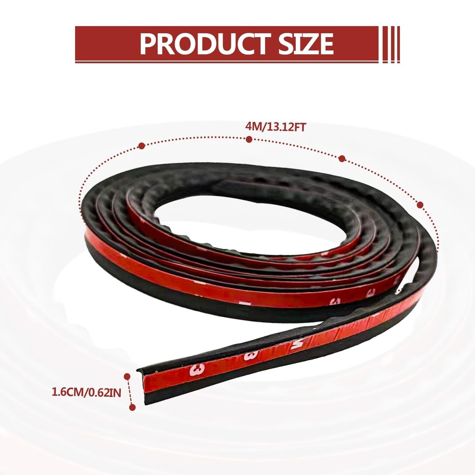 Universal Car Window Rubber Seal Strip, V-Shaped Car Windshield Edge ...